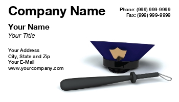 Police Officer Business Cards