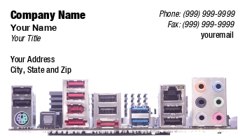 Technician Computer Business Cards