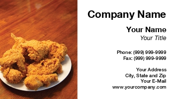 Fried Chicken Business Card