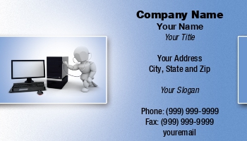 Technician Computer Business Cards