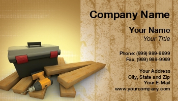 Carpenter Joiner Business Cards