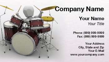 Drums Business Cards