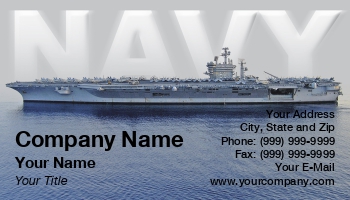 Navy Business Cards
