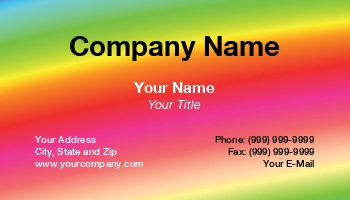Rainbow Business Cards
