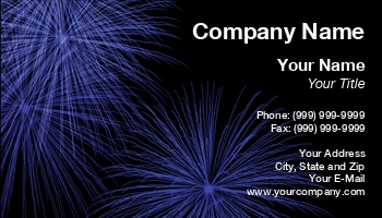 Fireworks Business Cards