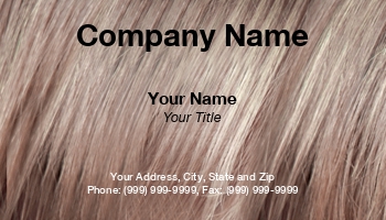 Wig Designer Business Cards