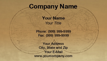 Maps Business Cards