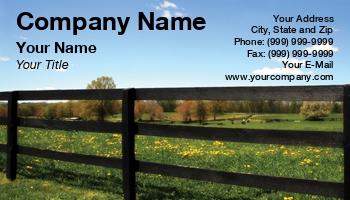 Fencing Business Cards