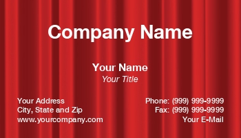 Actor Business Cards