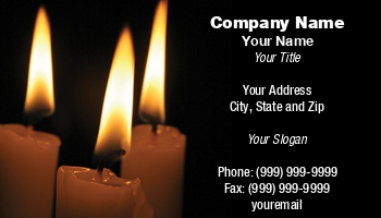 Candles Business Cards