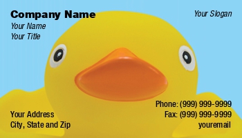 Yellow Rubber Duck Business Cards