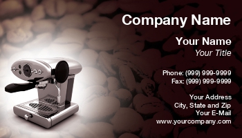 Vending Machine Service Business Cards