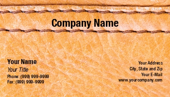 Leather Business Cards