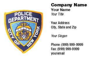 Police Officer Business Cards