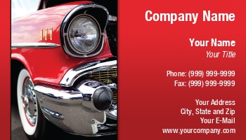 Body Shop Business Cards