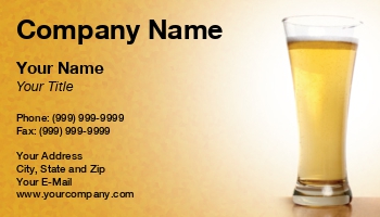 One Free Drink Business Cards