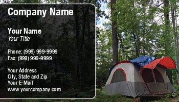 Tent Rentals Business Cards