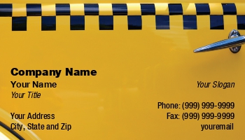Private Taxi Business Cards
