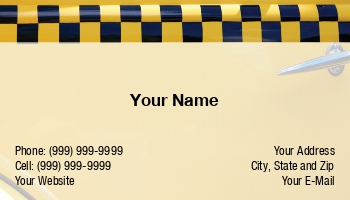 Private Taxi Business Cards