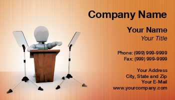 Toastmasters Business Cards