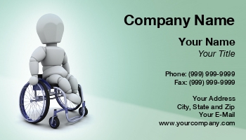 Handicap and Disability Business Cards
