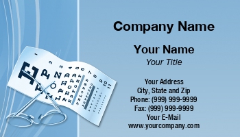 Optometry Business Cards
