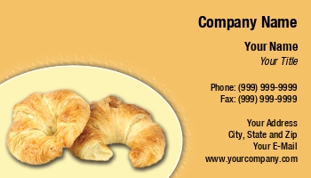 Croissant Business Cards