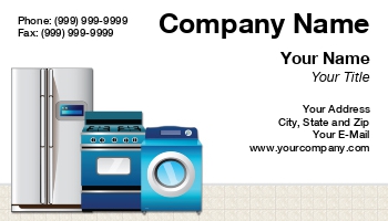 Appliance Business Cards