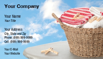 Dry Cleaning Business Cards