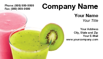 Smoothie Business Cards