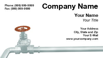 Valve Regulator Business Cards