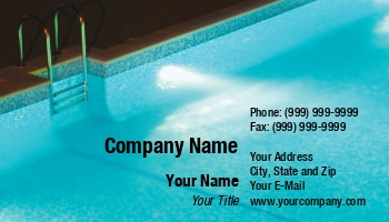 Pool Cleaning Business Cards