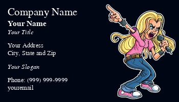 Singing Telegrams Business Cards