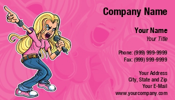 Singing Telegrams Business Cards