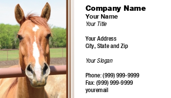 Horse Racing Business Cards