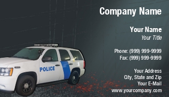 Police Officer Business Cards