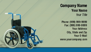 Handicap and Disability Business Cards