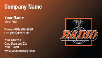 Radio Operator Business Cards