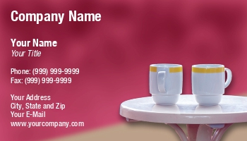 Plastic Cups Business Cards