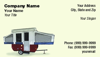 Camping Business Cards