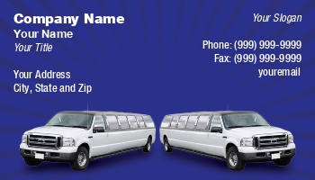 UBER Limousine Business Cards