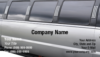 UBER Limousine Business Cards