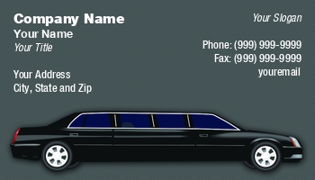 UBER Limousine Business Cards