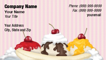 Ice Cream Business Cards