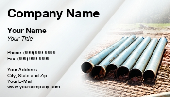 Pipefitter Business Cards