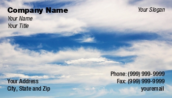Meteorologist Business Cards