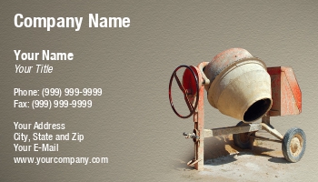 Equipment Rental Business Cards Copy