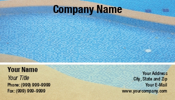 Pool Service Business Cards