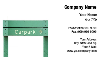 Valet Parking Business Cards