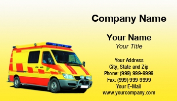 Ambulance Attendant Business Cards